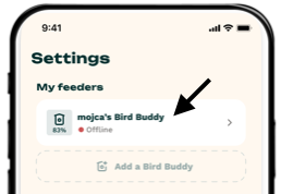Navigating the App – Bird Buddy